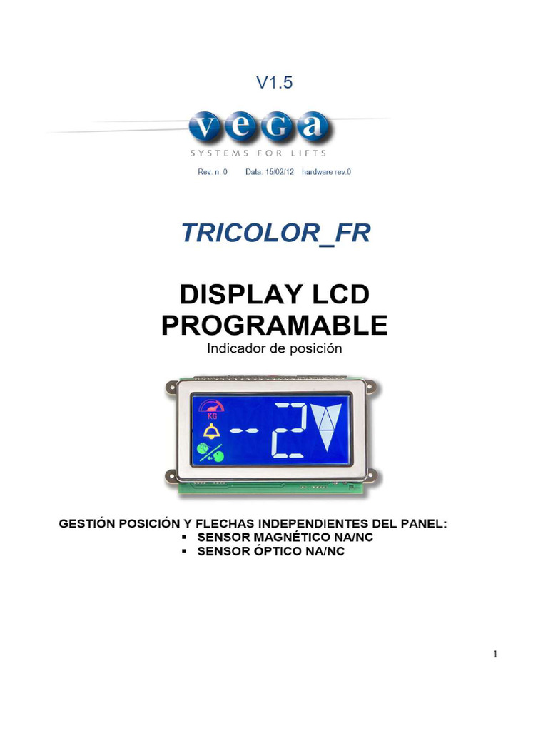 Vega Display Tricolor Programable Spanish | PDF
