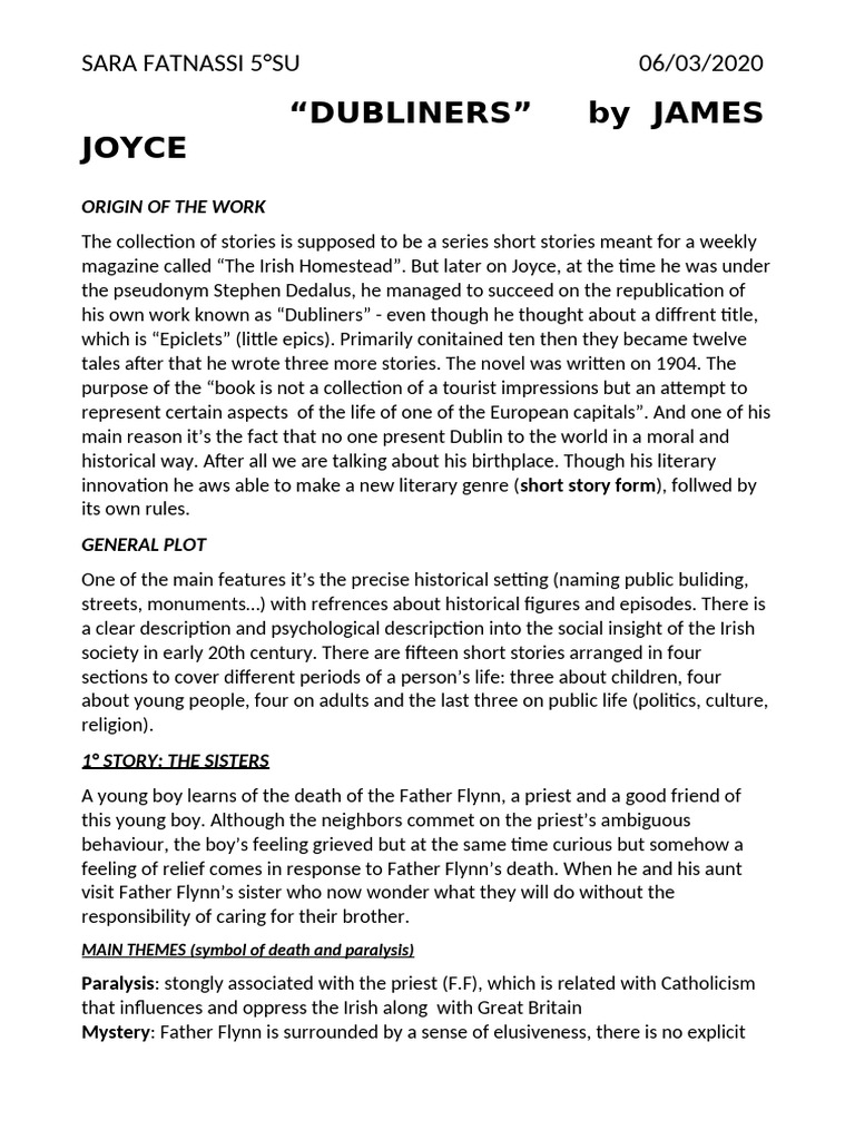 dubliners | PDF | Dubliners | James Joyce