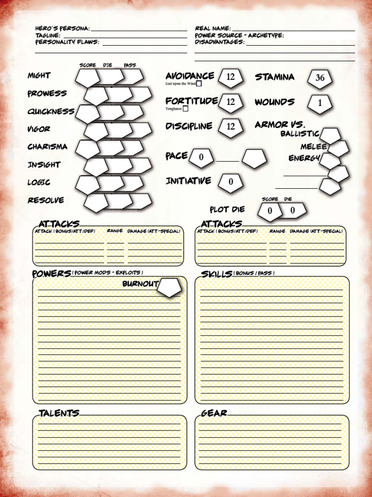 Rotted_Capes_Character_Sheet_v1.1 (1) | PDF