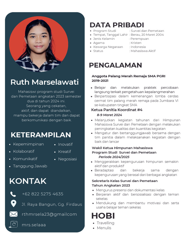 CV BEM RUTH MARSELAWATI | PDF