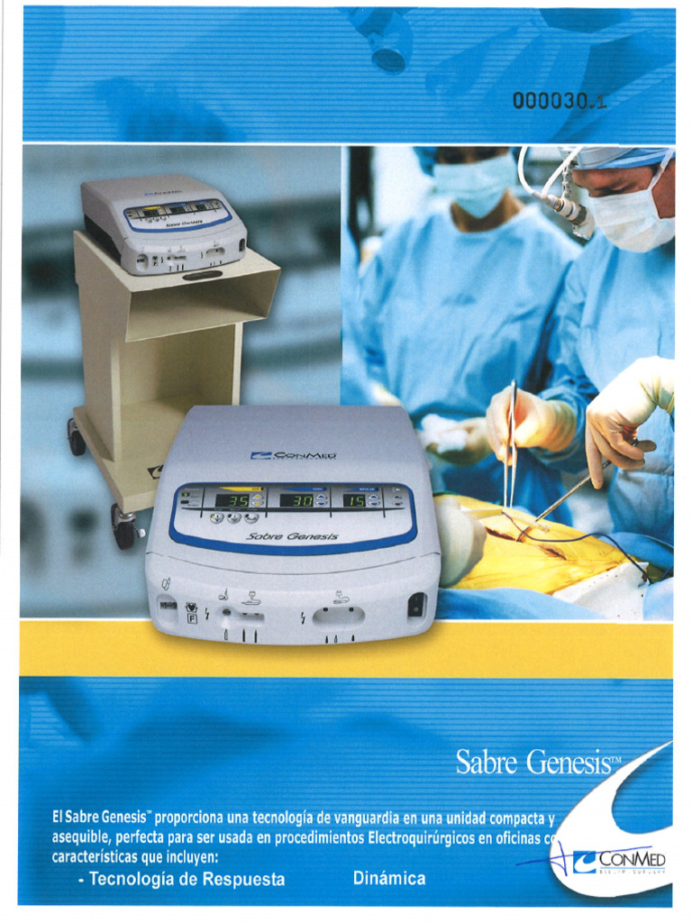 Unidad de Electrocirugía Dental Sabre Genesis | PDF