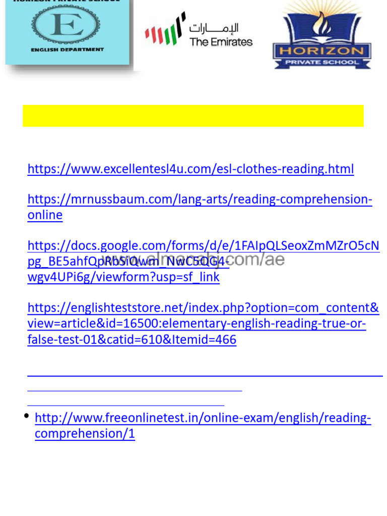 Grade 7 Reading Comprehension 2023 | PDF