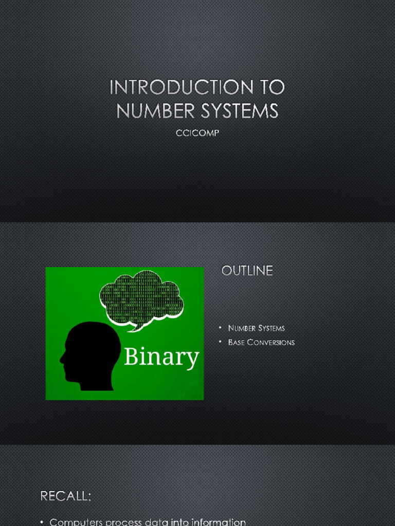 3.0 Introduction To Number Systems | PDF | Numbers | Mathematical Notation