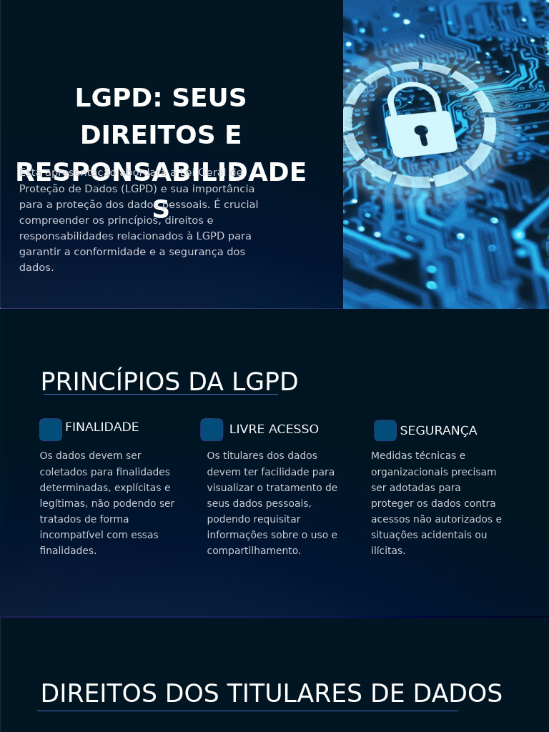 LGPD Seus Direitos e Responsabilidades 3 | PDF