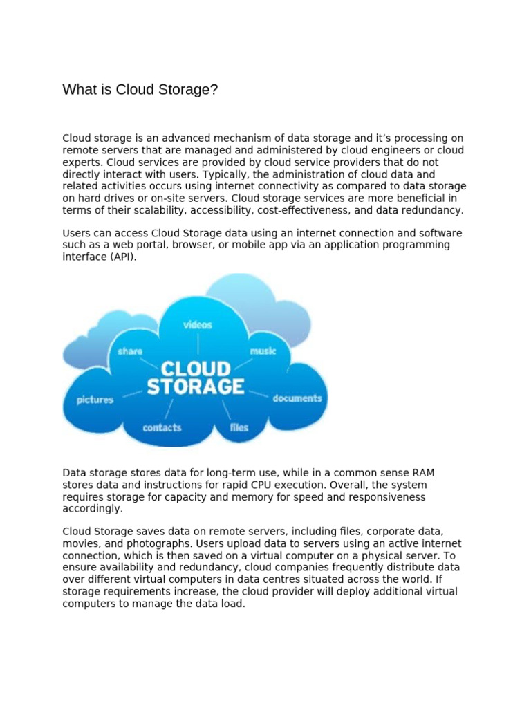 What is Cloud Storage_ | PDF | Cloud Computing | Computer Data Storage