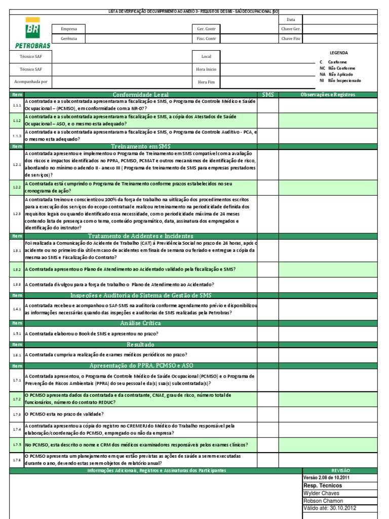 LV Saf Sms Ica3 - Requisitos de Sms | PDF | Desperdício | Enfermagem