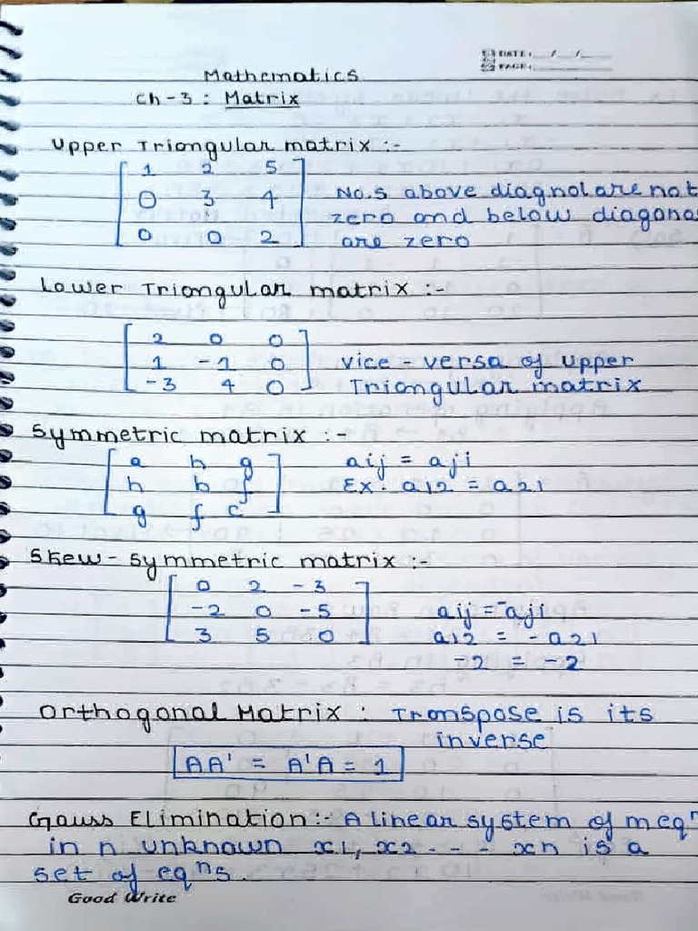 Matrix Pdf Mathematical Objects Linear Algebra