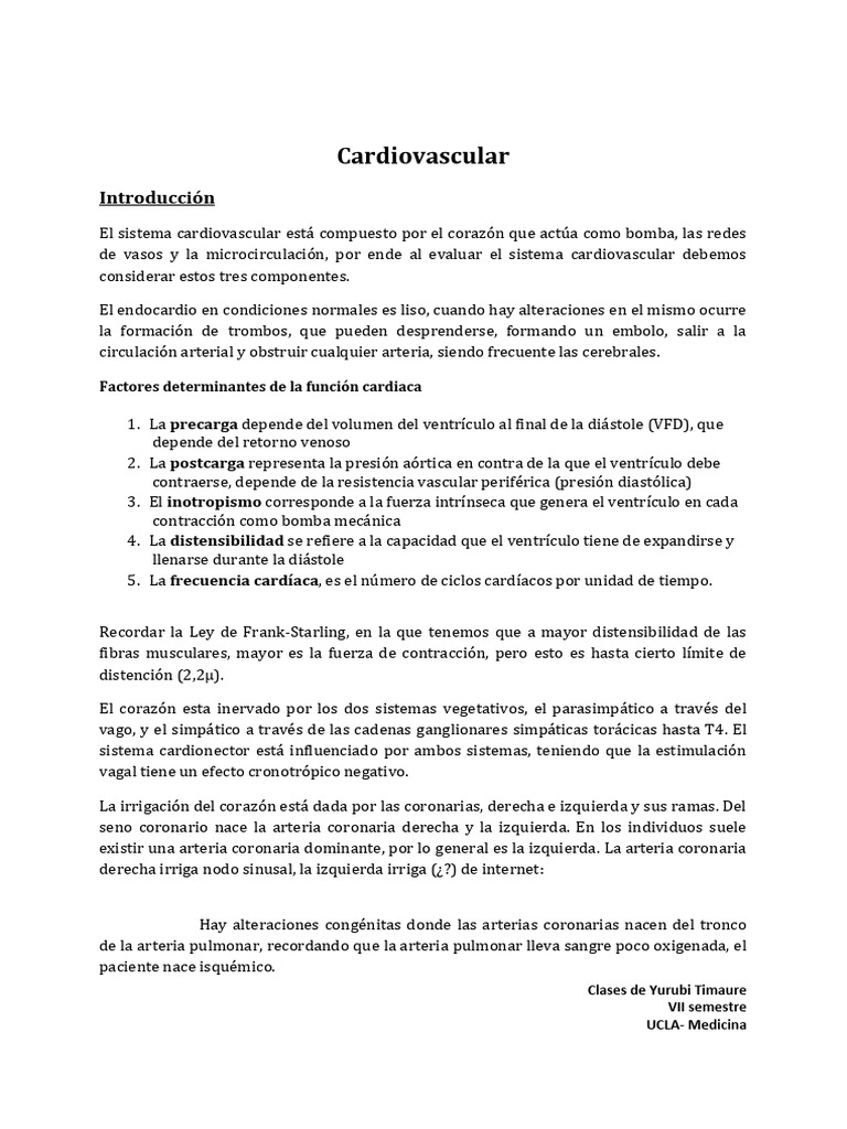 Cardiovascular Semio II YURUBI | PDF | Ventrículo (corazón) | Corazón