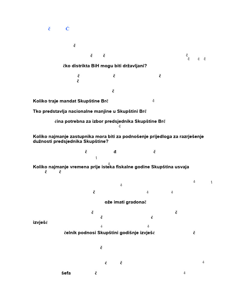 2017-01-11-Lista Pitanja Za Pismeni Dio Ispita Zaposljavanje U Obrazovanju-HR | PDF