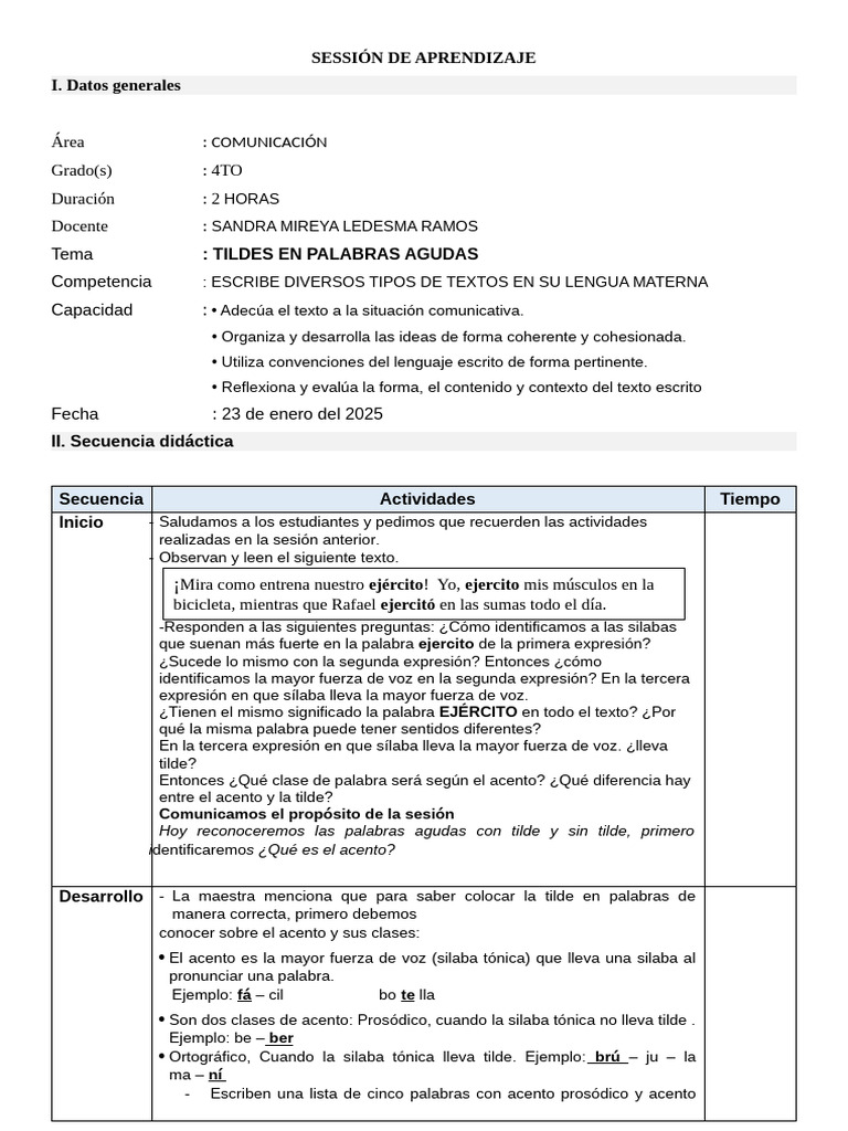 Tildes en Palabras Agudas: Aprendizaje | PDF | Palabra | Lingüística