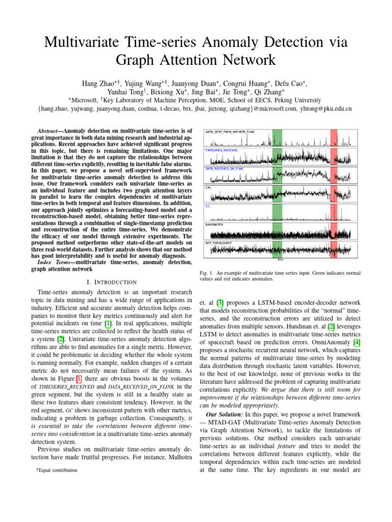 Multivariate Time-Series Anomaly Detection Via | PDF | Time Series | Receiver Operating ...