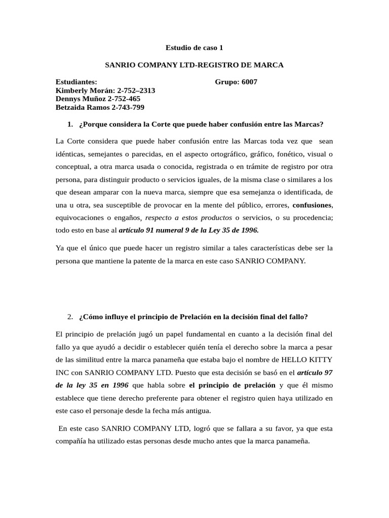 Estudio de Caso N°1-Competencia | PDF | Marca