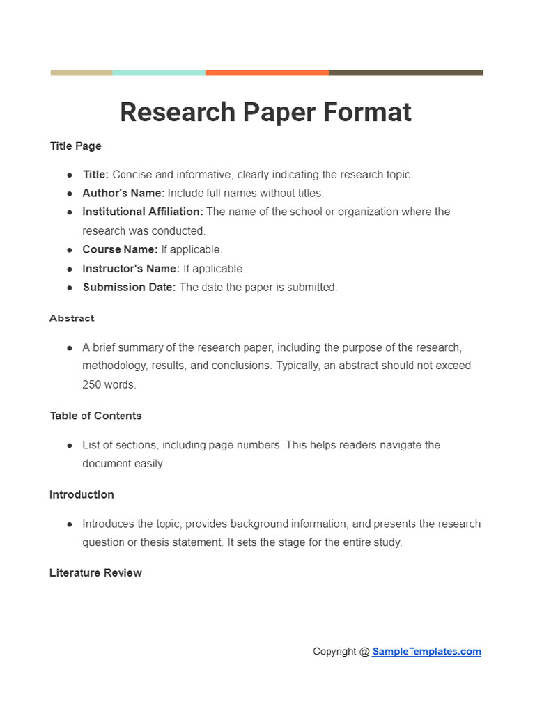 Research Paper Format | PDF