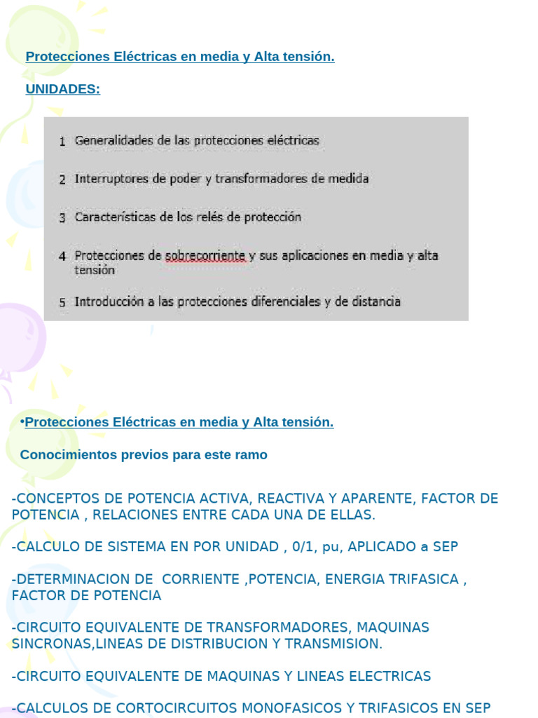 U-3-PARTE-1-Reles-Prot.MT-2020 | PDF | Relé | Energia electrica