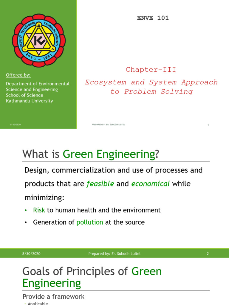 Chapter VIII - Green Engineering and Built Environment | PDF | Built ...