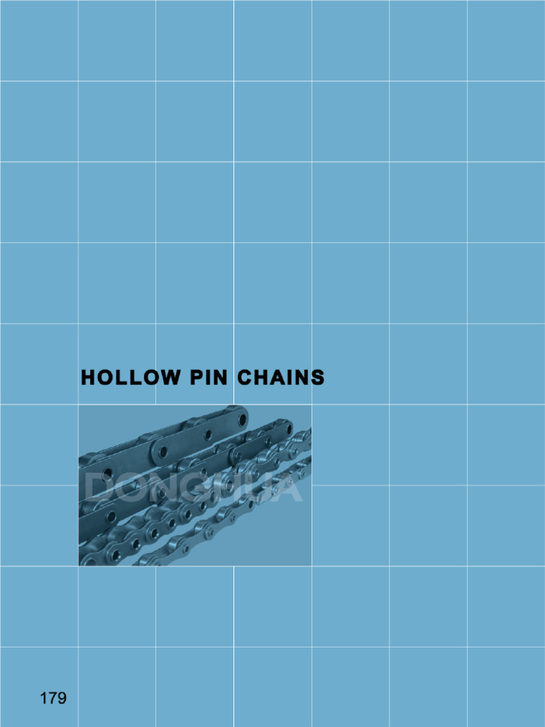 Hollow Pin Bush and Roller Chains Standard | PDF