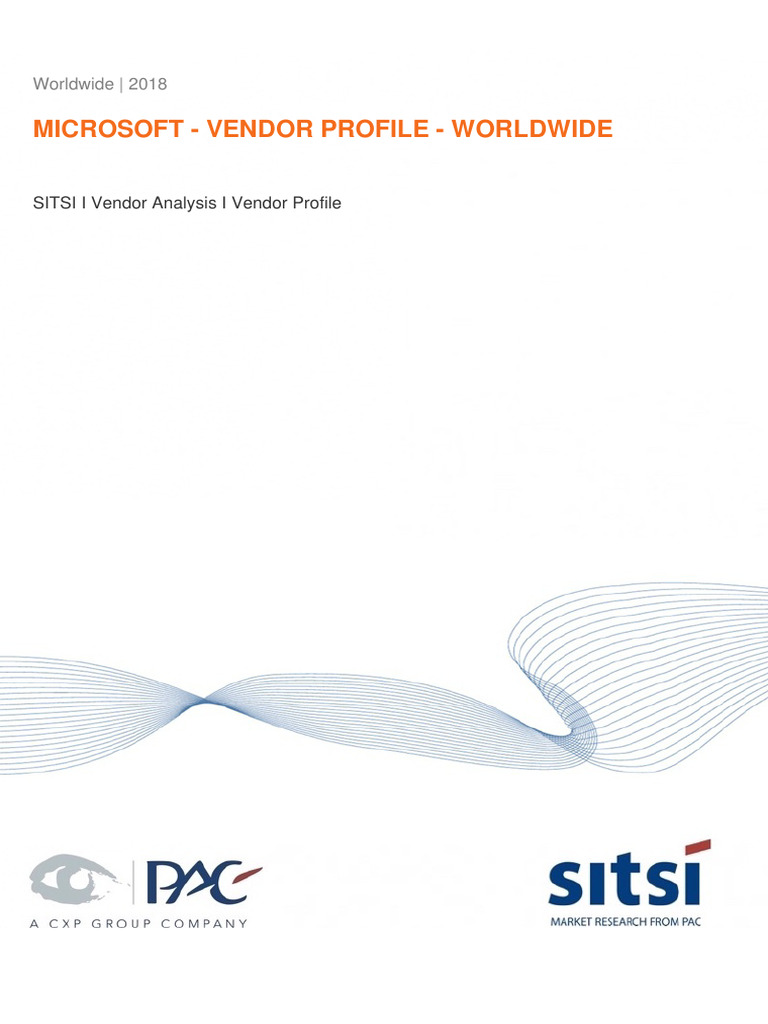 Microsoft Vendor Profile Worldwide 20190114 | PDF | Cloud Computing ...