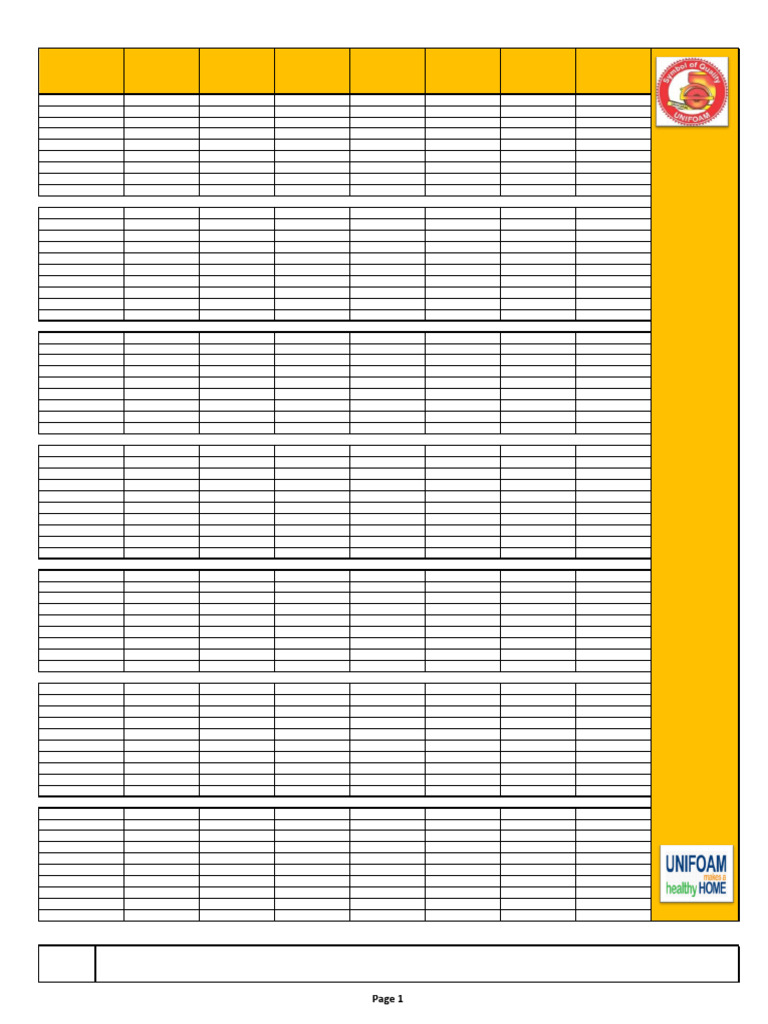 Unifoam Mattress Price List 2024 | PDF | Bed | Furniture