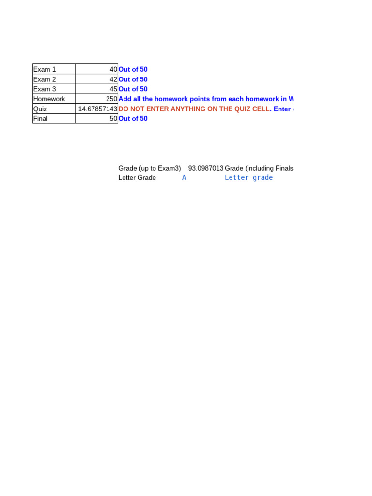 Grades Calculator | PDF