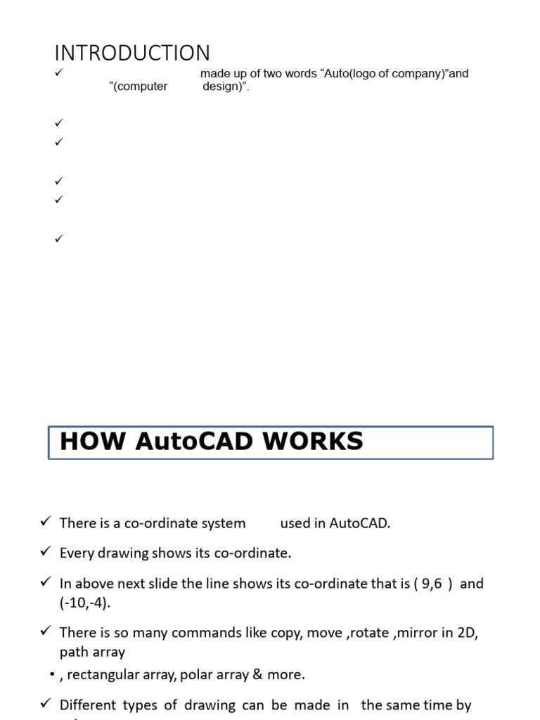 AutoCAD Basics for Designers | PDF | Auto Cad | Ellipse