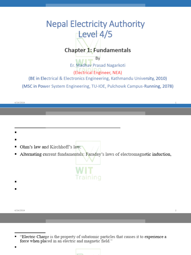 Chapter1-Fundamentals Watermark | PDF | Electromagnetic Induction ...