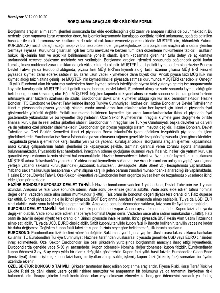 BORCLANMA_ARACLARI_RISK_BILDIRIM_FORMU | PDF BORCLANMA_ARACLARI_RISK_BILDIRIM_FORMU | PDF