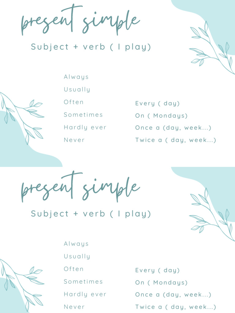 Present Simple & Continuous | PDF