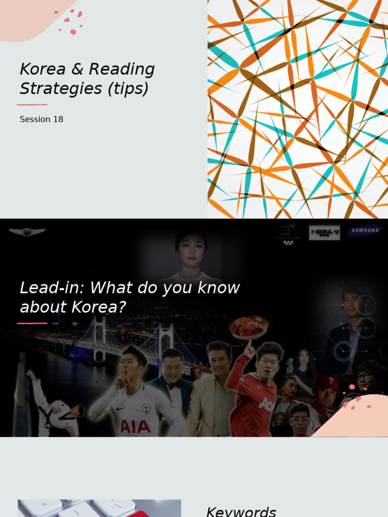 Reading Strategies for Understanding Korea | PDF