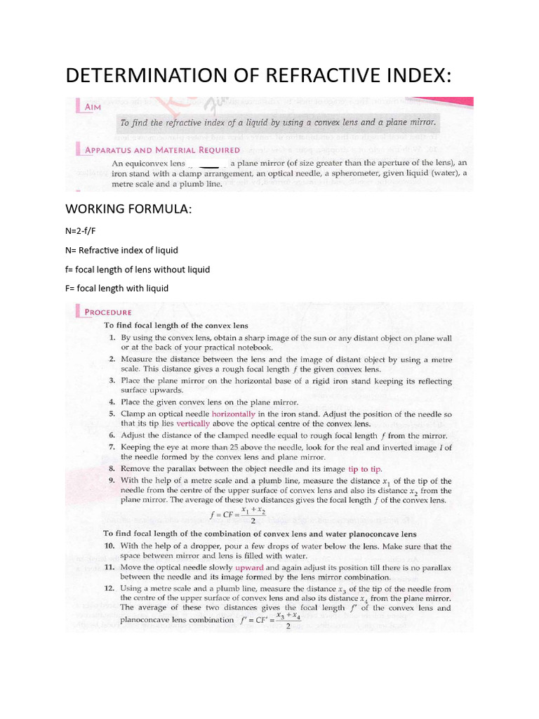 Physics practical section B 5th experiment | PDF