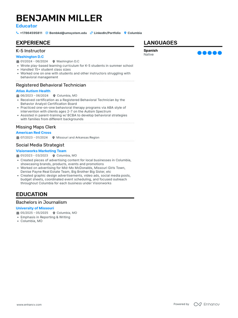 Benjamin Miller Resume | PDF