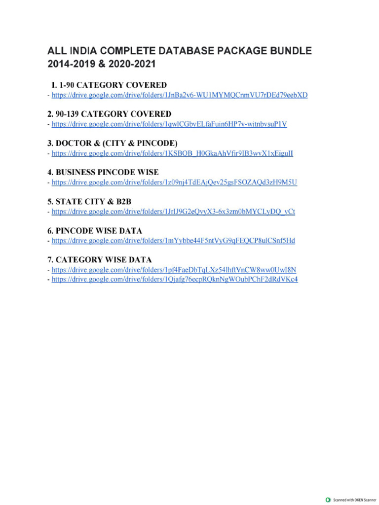 Digitalshopi - in ALL INDIA COMPLETE DATABASE PACKAGE BUNDLE | PDF