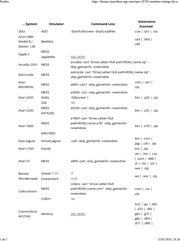 Comandos Emulator Settings | PDF | Video Game Hardware | Computing Platforms