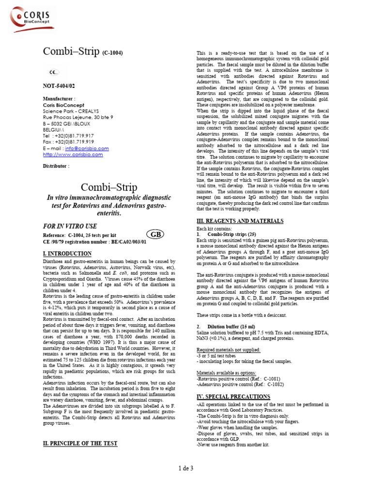CL Ad Coris Rota Adeno Ic | PDF | Monoclonal Antibody | Antibody