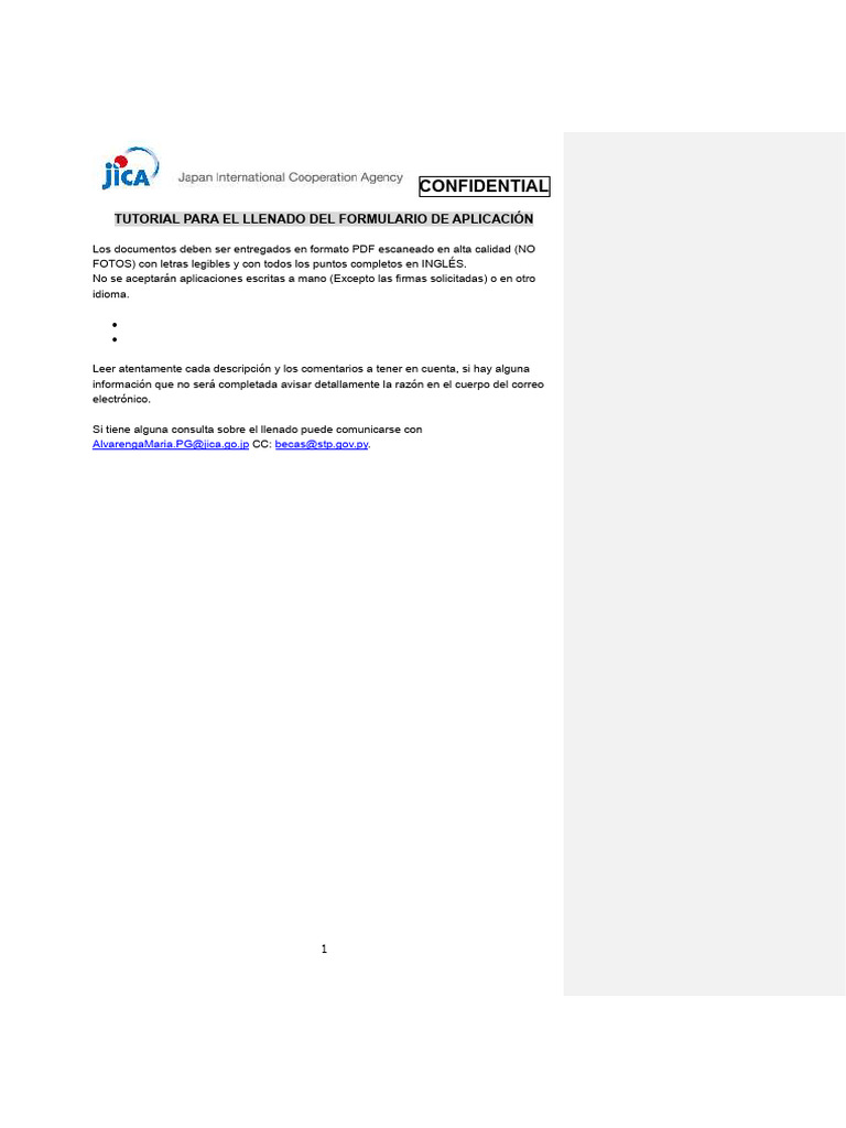 TUTORIAL - Application Form (JICA) | PDF | Information Privacy | Allergy