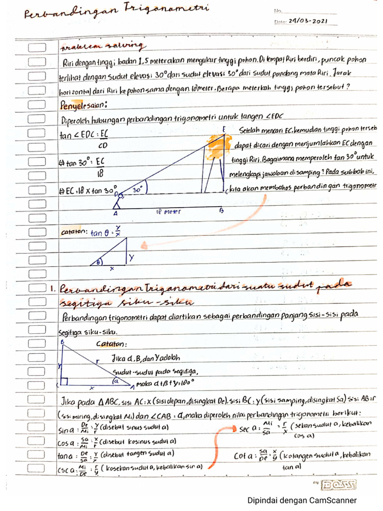 Catetan Trigonometri | PDF