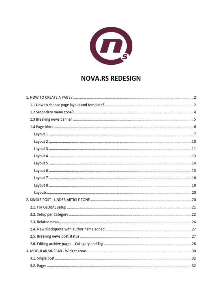 Redesign User Manual (1) | PDF | Page Layout | Tag (Metadata)