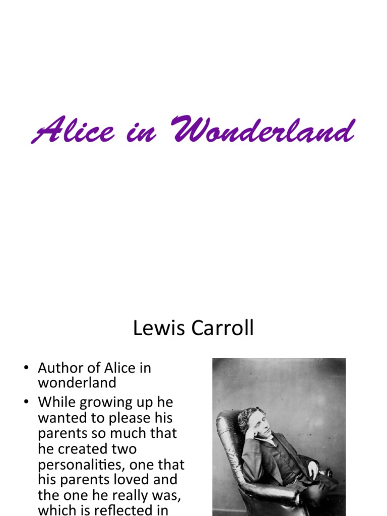 Alice in Wonderland FINAL | PDF | Alice (Alice's Adventures In ...