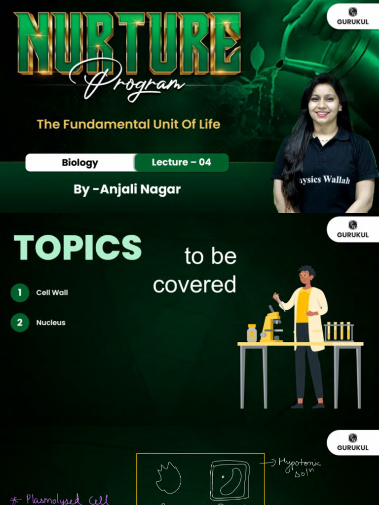 The Fundamental Unit of Life 04 - Class Notes - Nurture Batch - Class ...