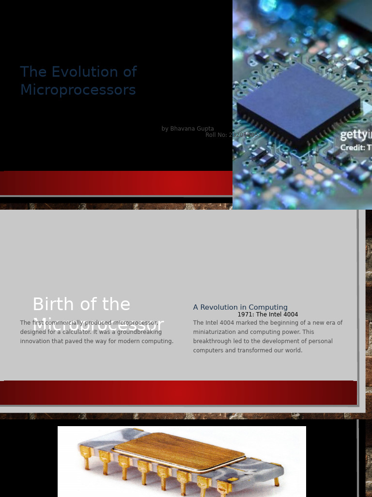 The Evolution Of Microprocessors Pdf Microprocessor Computing