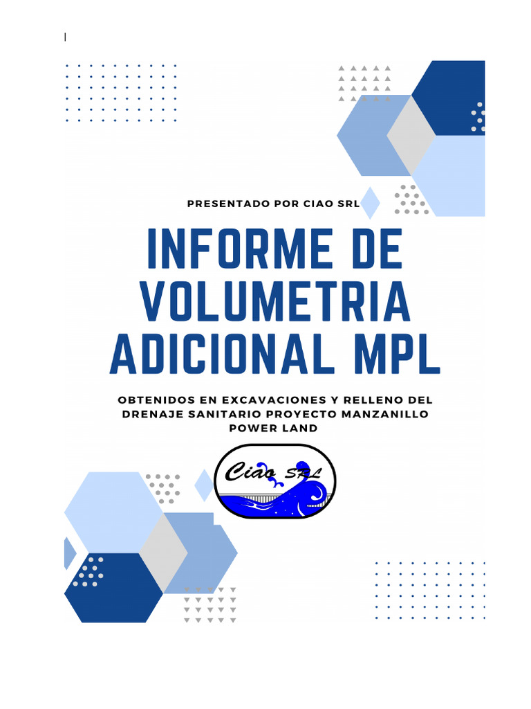 Informe Adicionales Ida-Ciao | PDF | Materiales naturales | Suelo