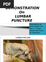 Lumbar Puncture Procedure Note | PDF | Cerebrospinal Fluid | Diseases ...