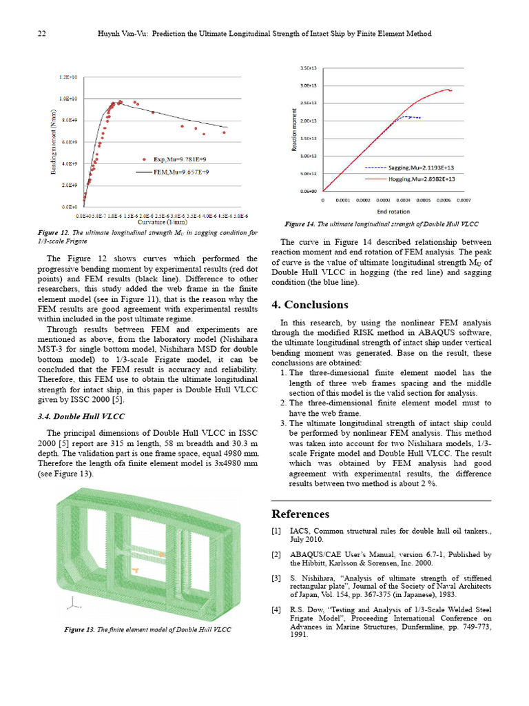 ABAQUS -5 Intact Ship by Finite Element Method - XuanLi | PDF | Finite Element Method