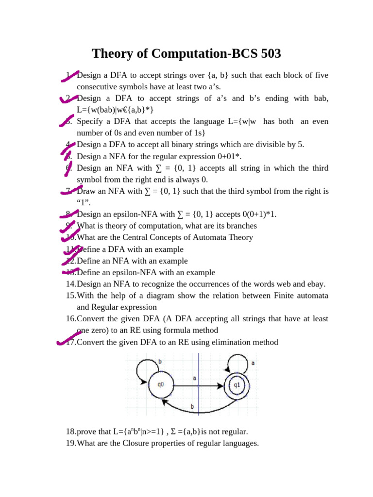 Theory of Computation | PDF