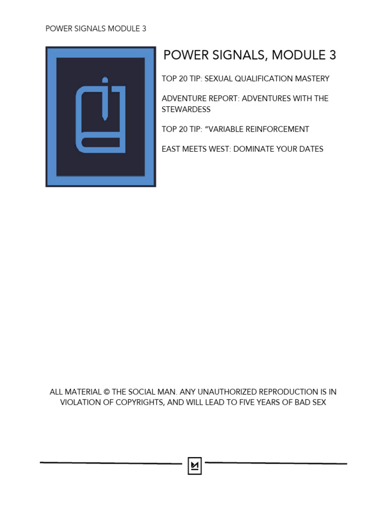 Power Signals Module 3 Doc | PDF | Mind