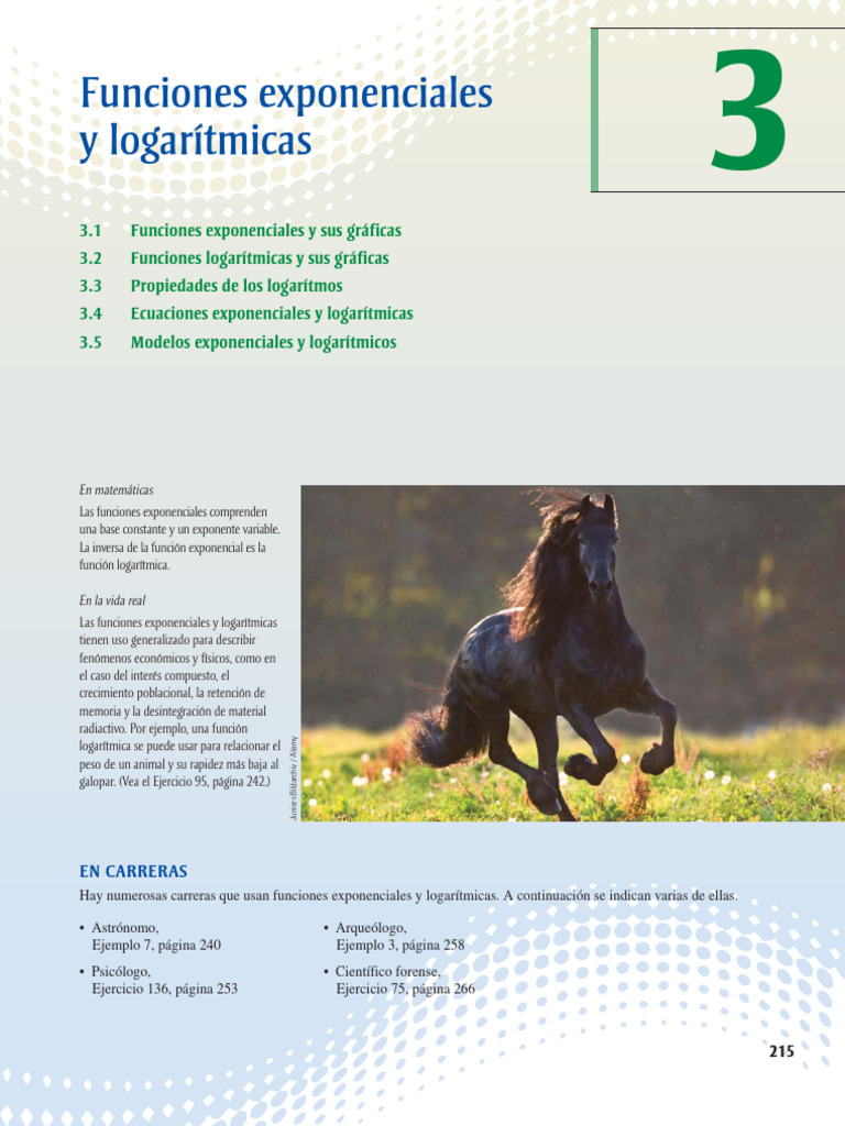 (Libro PDF) Funciones Exponenciales y Logaritmicas 3 | PDF | Funcion exponencial | Logaritmo