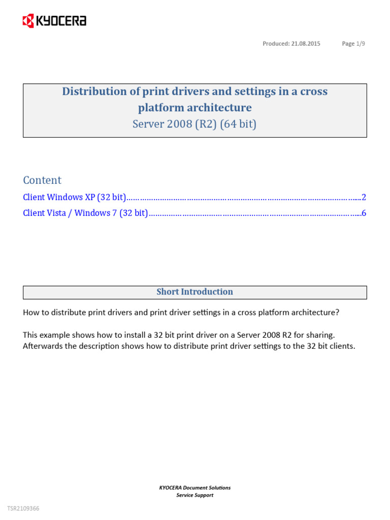 Cross-Platform Print Driver Setup Guide | PDF | Windows 7 | Microsoft ...