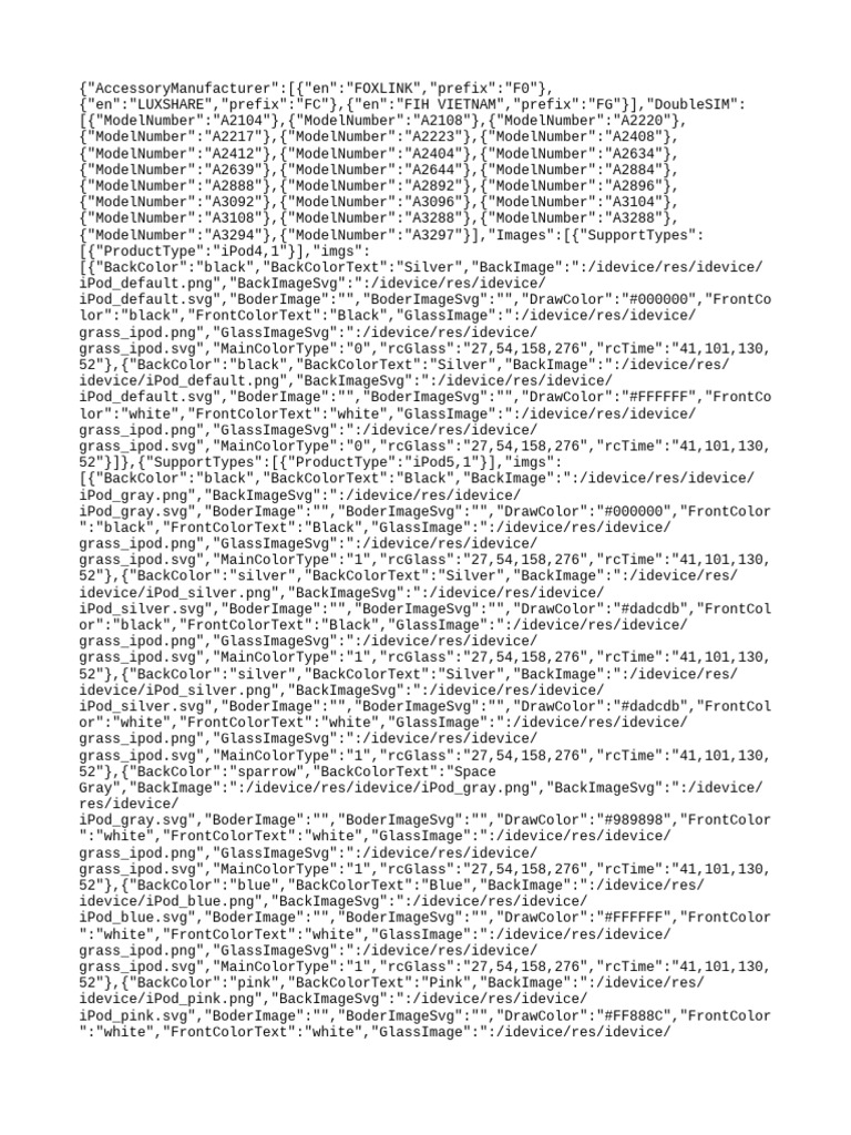 Devices Table | PDF | Color