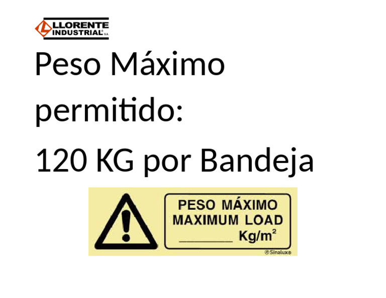 Peso Máximo permitido | PDF