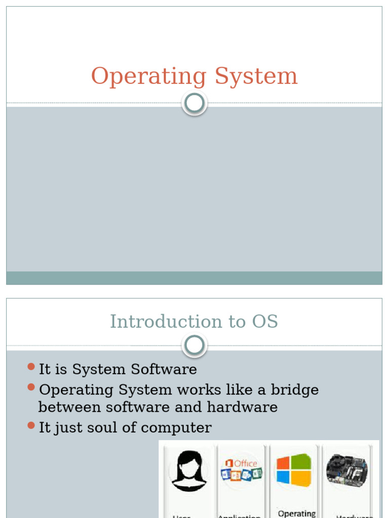 Lect 1 Intro To Os and Booting | PDF | Operating System | Process (Computing)