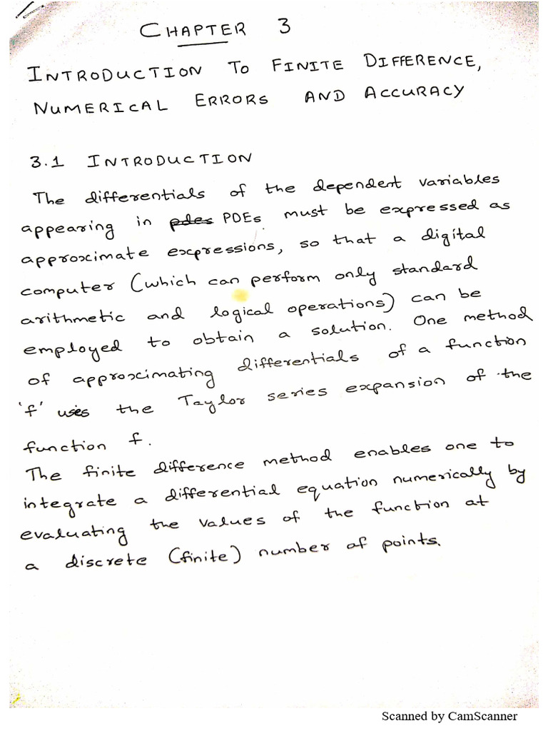 Finite Difference Discretization | PDF